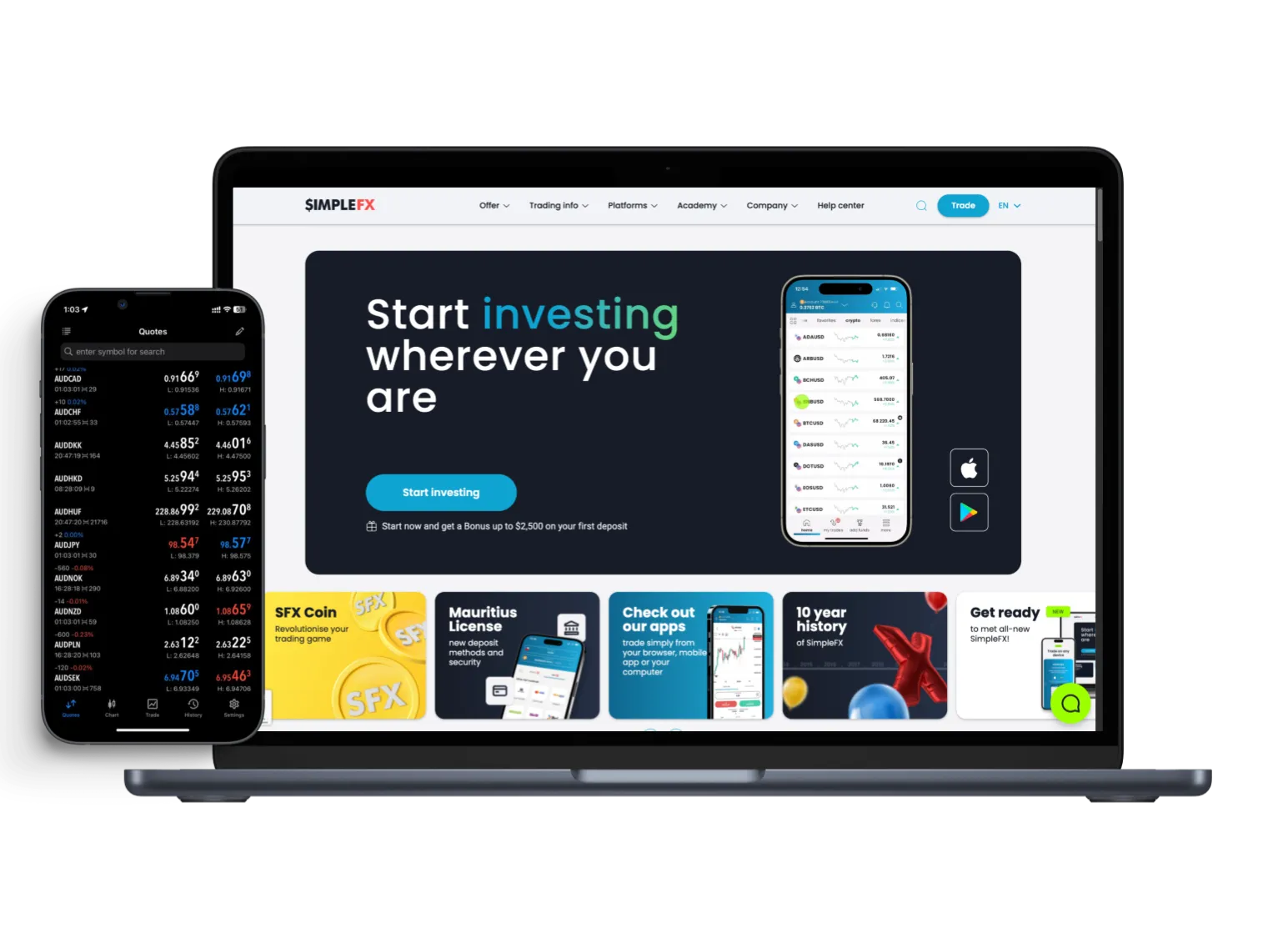 SimpleFXで日本：MT4を無料でダウンロード